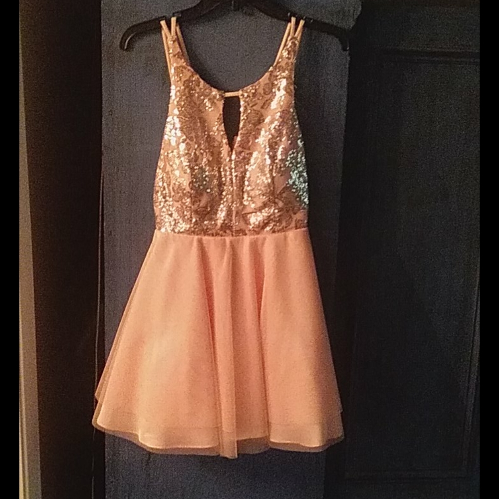 Dear Moon Sequin Prom Dress - Gem